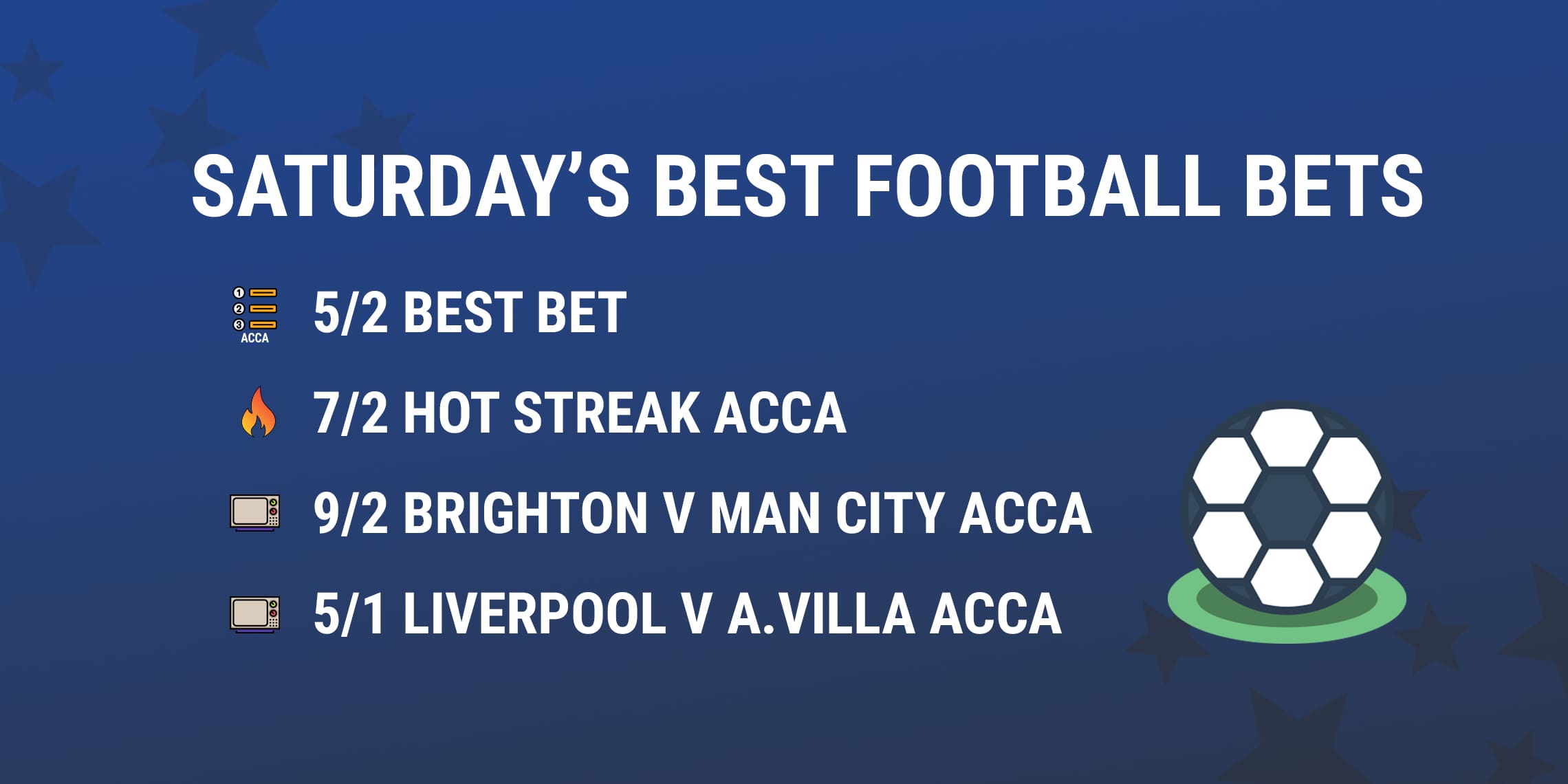 Saturday s Best Football Bets GetYourTipsOut